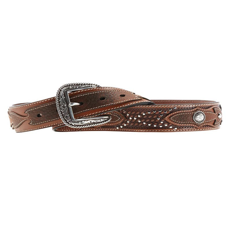Cinto Ariat Mod A10005793 Color Cafe Con Conchos – Resistol & Stetson ...