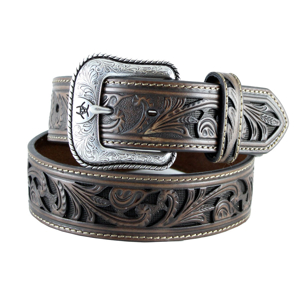 Cinto Ariat Mod A1026467 Color Cafe Cincelado – Resistol & Stetson Hats ...